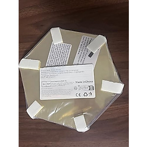 Manco Luella Mirror Wall Stickers, 12PCS Hexagon Mirror 20x18cm Art DIY Home Decorative Hexagonal Acrylic Sheet Plastic Tiles Living Room Bedroom Sofa TV Background Wall Decal Decoration