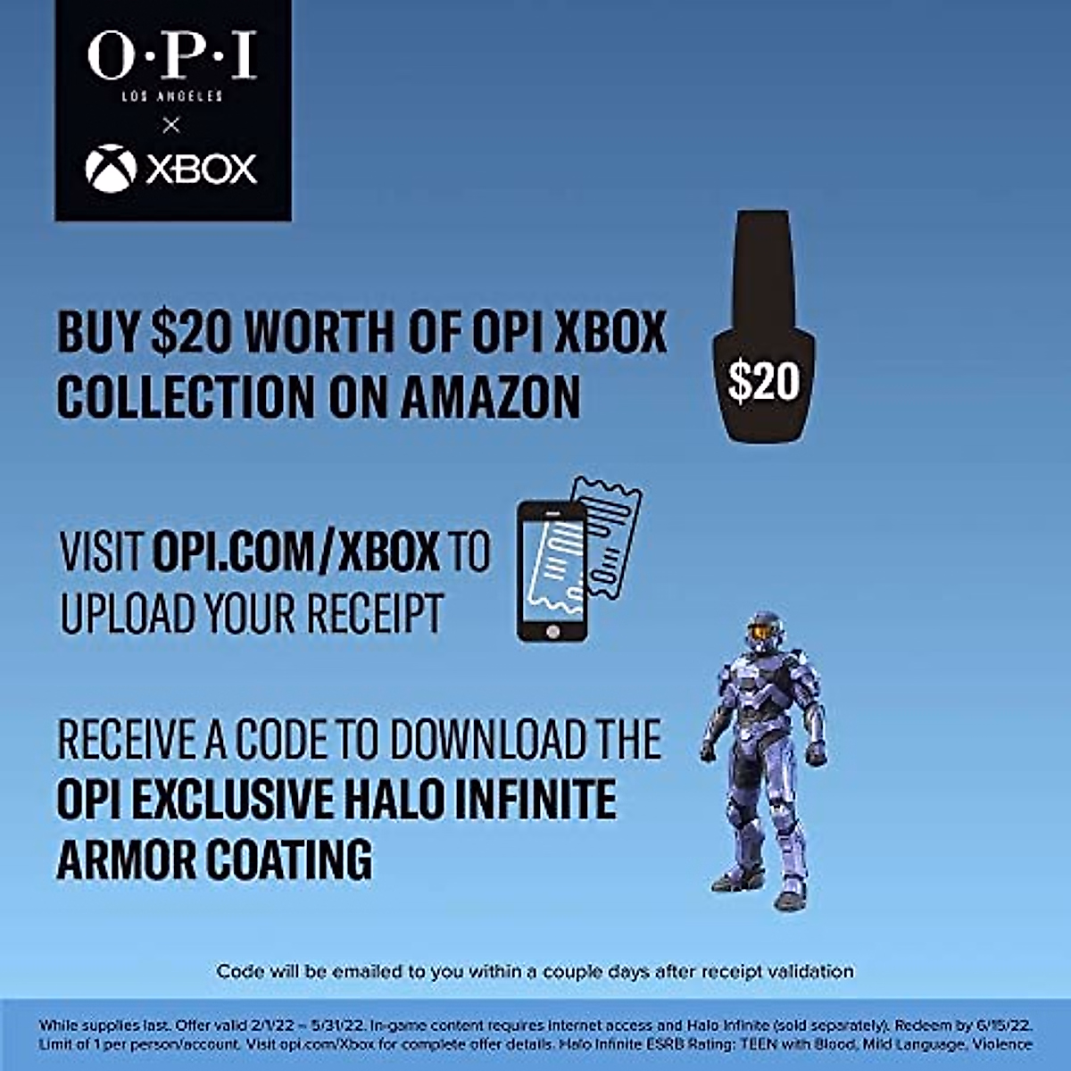 OPI GelColor, Can't CTRL Me, Blue Gel Nail Polish, Xbox Collection, 0.5 fl. oz.