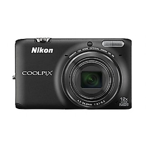 Nikon COOLPIX S6500 Wi-Fi Digital Camera with 12x Zoom (Black) (OLD MODEL)