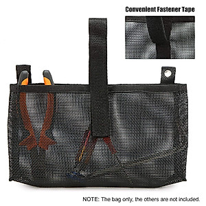 DYNWAVE Practical Kayak Mesh Bag Boat Canoe Dinghy Fishing Gear Storage Pouch Beer Water Bottle Tackles Holder 9x5'' Organizer Accessories