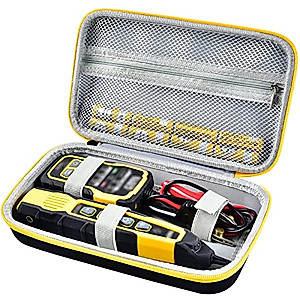Case Compatible with Klein Tools VDV500-820 Cable Tracer/ Probe Tone Pro Kit, Mesh Pocket for AA Batteries, Adapter and Other Accessory Kit - Black