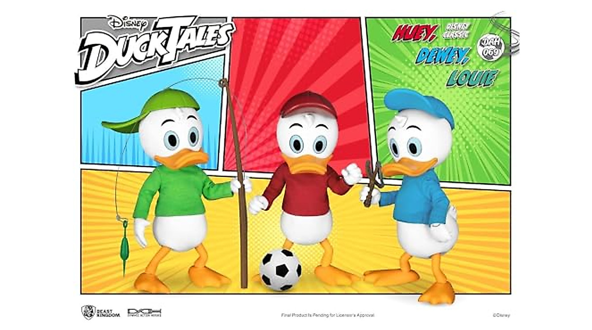 DuckTales Huey, Dewey & Louie Action Figures - Dynamic 8ction Set