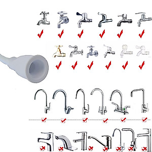 2m/6.56ft Portable Sink Hose Faucet Sprayer Sink Spray Rubber Hose Shampoo Sprayer Handheld Faucet Shower for Pets,Bathing Baby,Washing Hair,Rinsing Vegetables