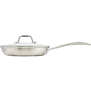 ZWILLING Spirit Ceramic Nonstick Fry Pan with Lid, 9.5-inch, Stainless Steel