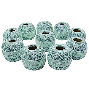 S2J Knitting Thread Cotton Crochet Tatting Yarn Set of 10 Pcs Embroidery Ball