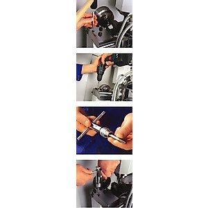 Schroder 4.007.0 Ratcheting 4-1/2-Inch Tap Wrench, 3/16-Inch to 5/16-Inch Drive