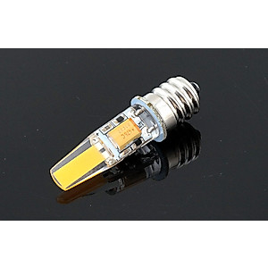 Bonlux 2W E12 Candelabra LED Bulb 12V AC/DC Warm White Candelabra Base E12 Indicator Light 20W Halogen Replacement Bulb (Pack of 5)