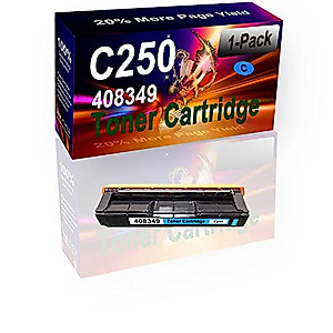 SINIYA 1-Pack (Cyan) Compatible M C250FWB M C250 Printer Toner Cartridge Replacement for Ricoh C250 408349 Printer Toner Cartridge