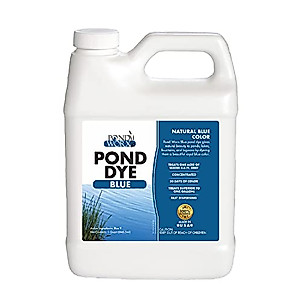 Pond Worx Blue Lake and Pond Dye - 4X Concentrated Liquid Pond Colorant – Shades and Protects Your Pond, Treats up to 1 Acre –1 Quart
