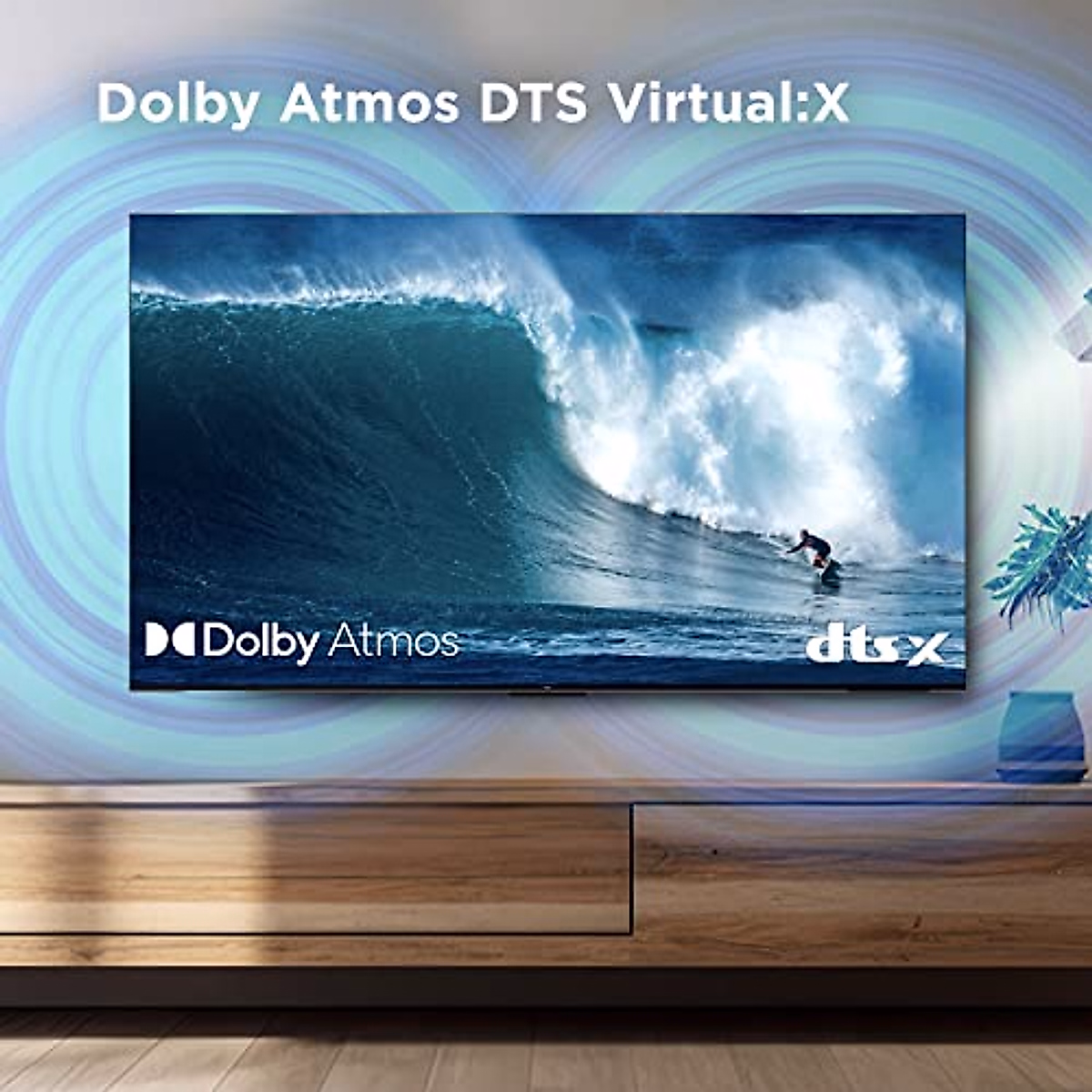 TCL 55-Inch Q6 QLED 4K Smart TV with Google (55Q650G, 2023 Model) Dolby Vision, Atmos, HDR Pro+, Game Accelerator Enhanced Gaming, Voice Remote, Works Alexa, Streaming UHD Television