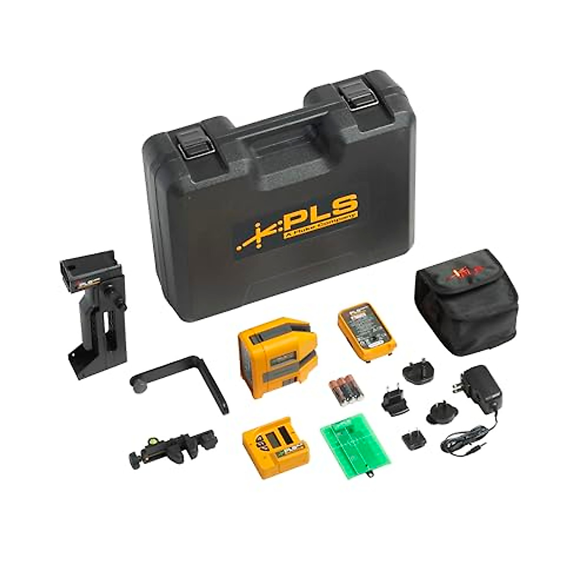 Pacific Laser Systems PLS 6G RBP SYS, Cross Line and Point Green Laser Systen with Rechargeable Battery Pack