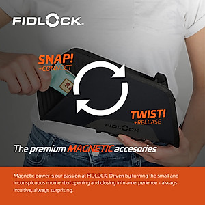 FIDLOCK Twist Essential Bag with Bike Base - Optimized for Bike’s Frame Triangle - Splash-proof Material Closure - Additional Compartments Inside and Outside - Large, Black