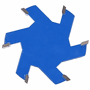 CNC Spoilboard Surfacing Router Bit, 6 Wings 1/2" Shank CNC Router Slotting Bits for Mortise Joint, Finger Joint, Acoustic Panels - 85mm Cutting Dia