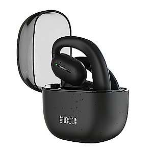 SUYUZREY Open Ear Earbuds,【Rotatable earhook 】 Wireless Bluetooth Open Ear Headphones,Bluetooth 5.3 Earphones with 16.2 Dynamic bass Sound,Open Sports Earbuds, 40h Playback time
