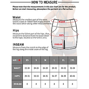 VOOVEEYA 5"/8" High Waisted Yoga Biker Shorts with Pockets for Women - Butt Lifting Workout Spandex Booty Gym Shorts(Black-L)