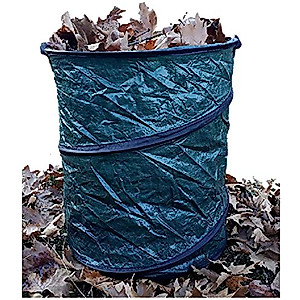 Pop Up Bin Collapsible Organizer Leaf Bag Trash Can 20-Gallon Portable Hanging Folding Organizer Camping Outdoor Garden & Ebook