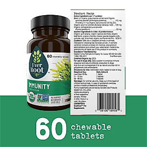 EverRoot Dog Supplements Powered by Purina Immunity Chewable Tablet with Spirulina and Antioxidants - 3.6 oz. Canister