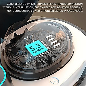 Hybrid Active Noise Cancelling Wireless Earbuds, in Ear Headphones IPX7Waterproof Bluetooth 5.3 Stereo Earphones, Immersive Sound Premium Deep Bass Headset Pro