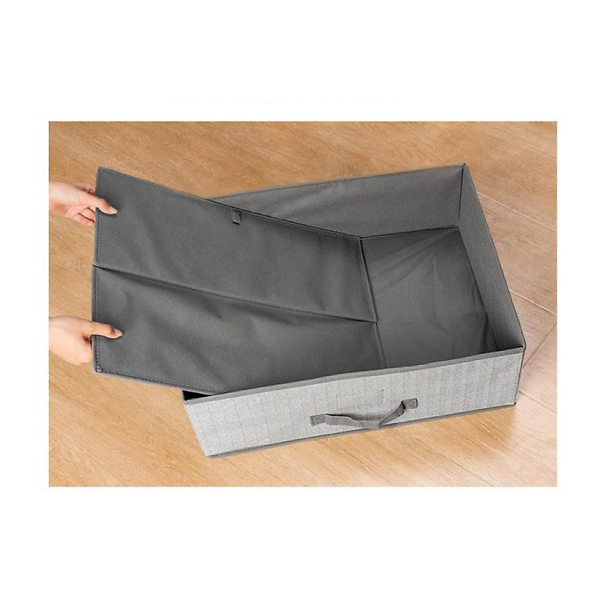 NEPA Market Fabric Storage Cube Bins - Non-Woven Foldable Fabric Bins, Closet Organizers for Shelves, Perfect for Clothes, Toys and More (Beige, Medium)