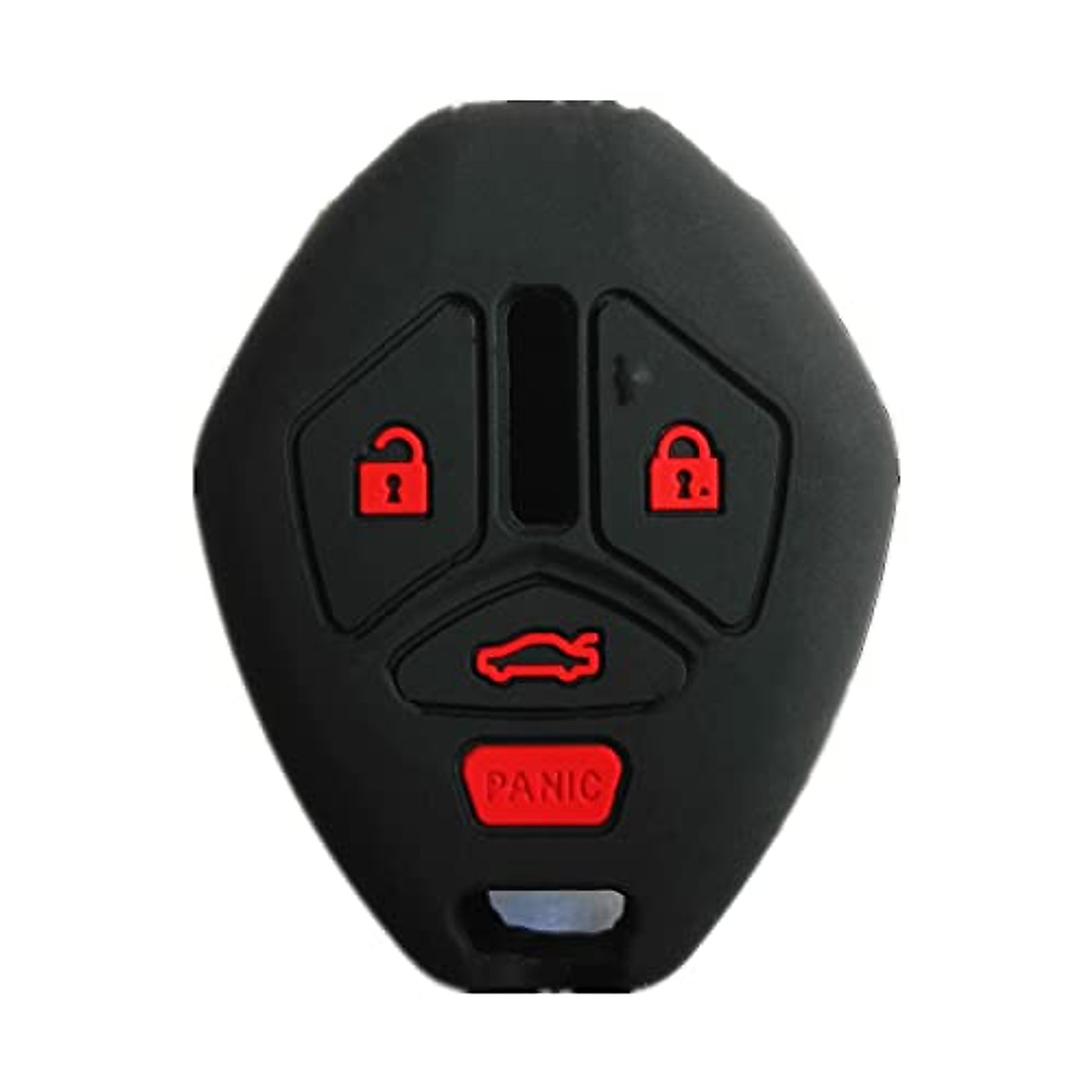 Silicone Rubber Key Fob Cover Compatible with Mitsubishi Eclipse Endeavor Grant Lancer Outlander