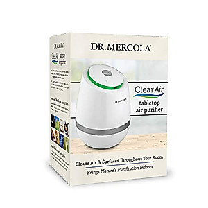 Dr. Mercola ClearAir Tabletop Air Purifier, for Large Room or Office Space up to 850 sq. ft., 1 Unit
