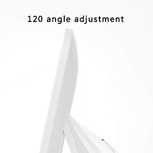 FQYYDD Illuminated Makeup Mirror The Tabletop Makeup Mirror Portable Folding Bracket Lighting Is Adjustable