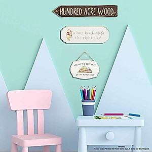 Open Road Brands Disney Winnie The Pooh Hundred Acre Wood Arrow Wall Decor - Cute Winnie The Pooh Decoration