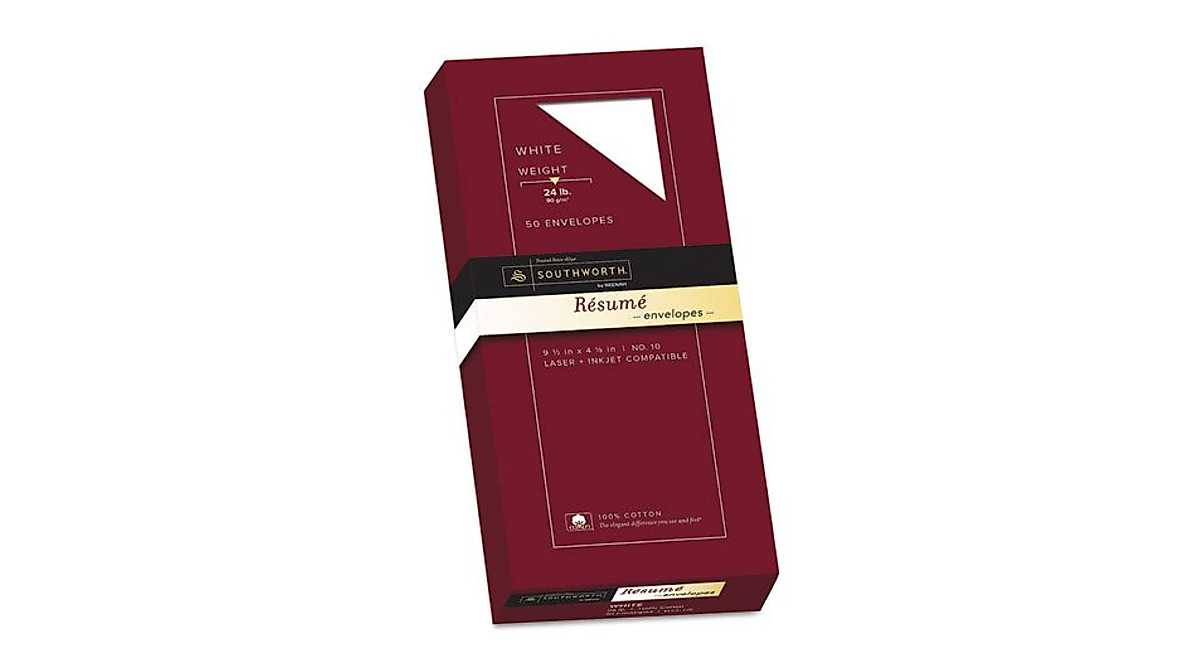 Buy 100% Cotton #10 Resume Envelopes - 50/Box