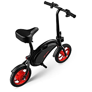 Jetson Bolt Adult Folding Electric Ride On, Foot Pegs, Easy-Folding, Built-In Carrying Handle, Lightweight Frame, LED Headlight, Twist Throttle, Cruise Control, Rechargeable Battery