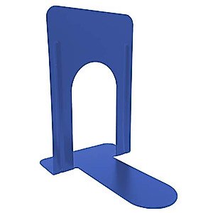 Clipco Premium Book Ends with Anti-Slip Pad 9-inch (Pack of 12) (Blue)