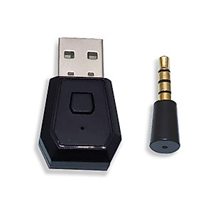 RALAN Bluetooth Dongle Adapter for PS4/PS5, Wireless Mini Microphone USB 4.0 Audio Adapter Receiver Compatible with PS4 /PS5 PlayStation Support A2DP HFP HSP