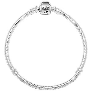 PANDORA Women's Standard 925 Sterling Silver Bead Clasp Charm Bracelet 590702HV (17)