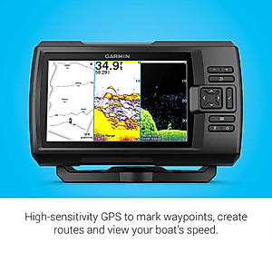 Garmin Striker Vivid 7cv, Easy-to-Use 7-inch Color Fishfinder and Sonar Transducer, Vivid Scanning Sonar Color Palettes (010-02552-00) (Renewed)