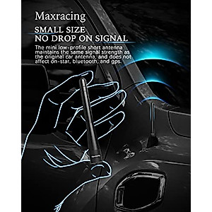 MAXRACING Short Aluminum Antenna Compatible with Ford F150 Pickup Truck 1997-2023