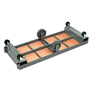 Global Industrial Wood Deck Narrow Aisle High End U-Boat Platform Truck 60 x 24 1500 Lb. Capacity