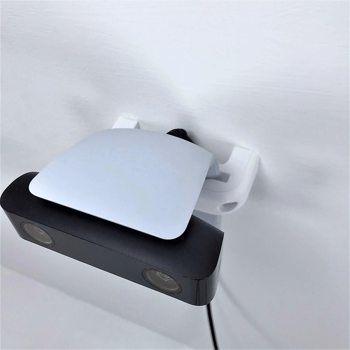 3D Cabin Wall Bracket HD Camera Wall Mount Holder Compatible with The PS5 PlayStation 5 White