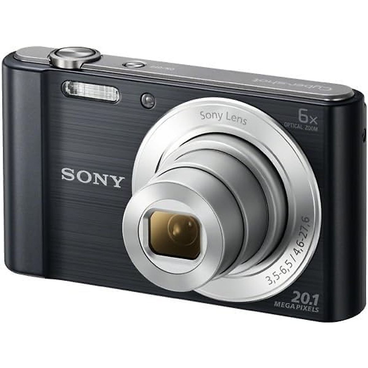 Sony Cyber-Shot DSC-W810 Digital Camera (Black) (DSC-W810/B) + 2 x NP-BN1 Battery + 2 x 64GB Card + Corel Photo Software + Case + Charger + Card Reader + Flex Tripod + Cleaning Kit + More (Renewed)