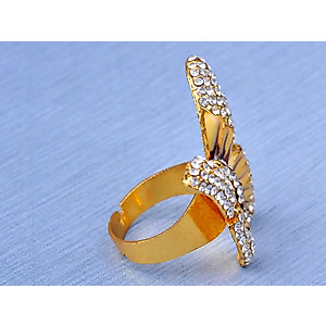 Alilang Butterfly Purple Enamel Crystal Synthetic Amethyst Rhinestone Spring Fashion Custom Ring