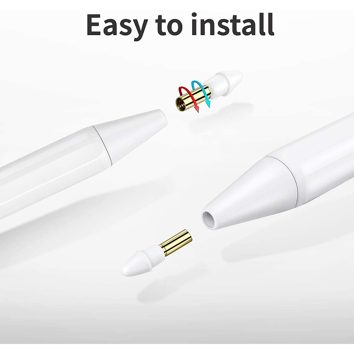 White Replacement Tips for JAMJAKE K10 Stylus Pen (4 Pack)