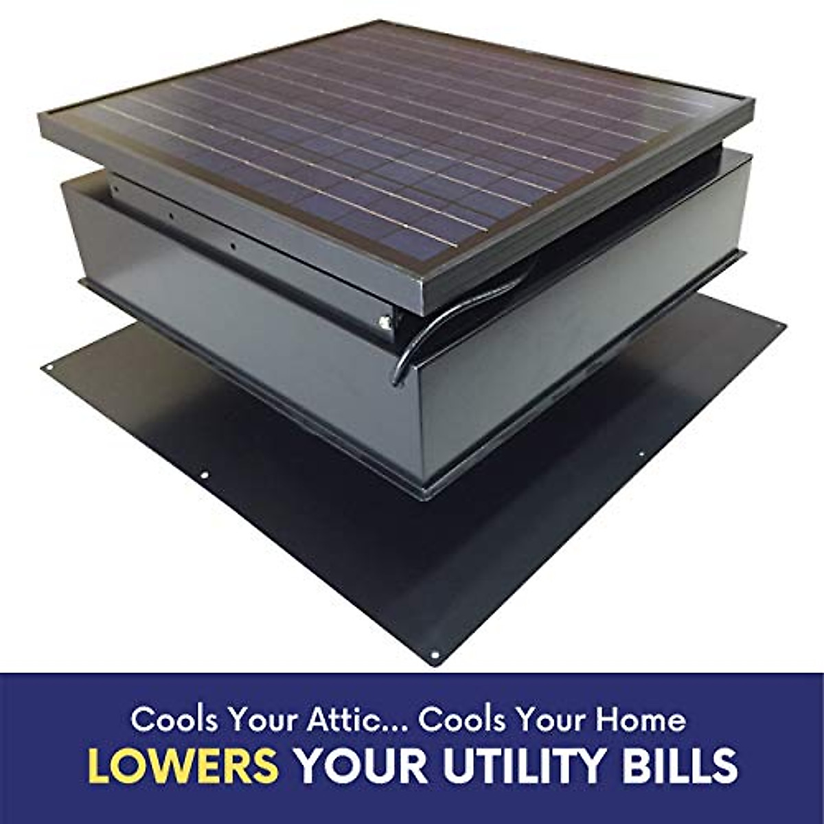 Remington Solar 30 Watt/BLK 38V Roof Mount Solar Attic Fan