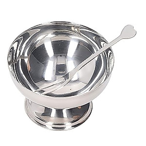 ICRPSTU Ice Cream Bowl, Trifle Tasting Bowls Surface Stylish Scratchproof Stainless Steel Hotel (150ml)