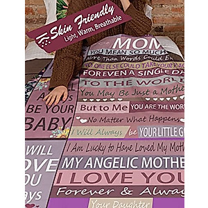 RFHBP Gifts for Mom, Gifts for Mom from Daughter, Mom Gifts, Birthday Gifts for Mom, Mom Birthday Gifts, Gift for Mom, for Mom Blanket 50" × 60"