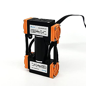 Small Double Head Vacuum Pump 12V DC brushless Motor Kamoer HLVP8-2 Micro Diaphragm Pump air Compressor high Flow≥360L/H Series Connection (12V)