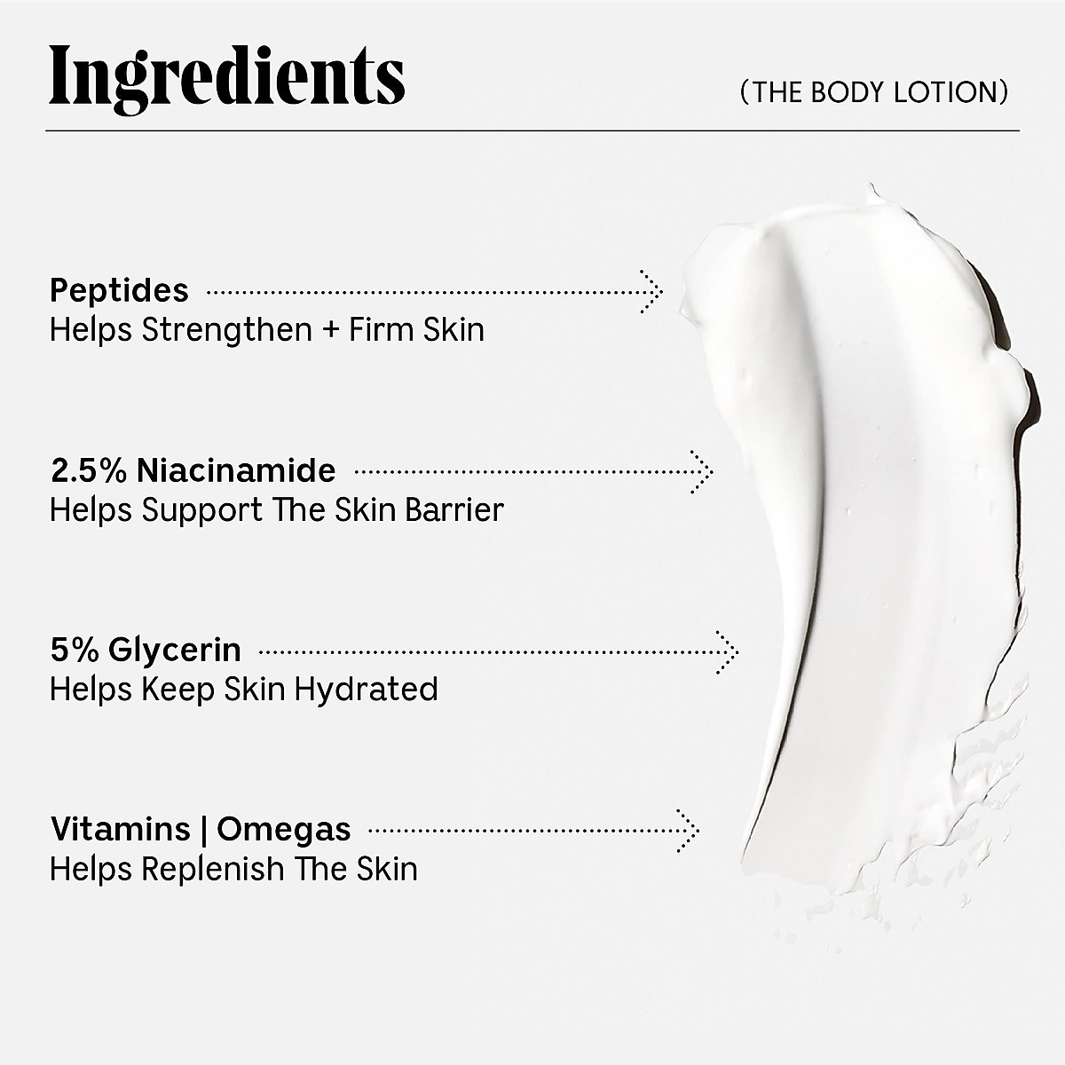 Nécessaire The Body Lotion - Firming Lotion with 5 Peptides, 2.5% Niacinamide, Vitamin C/E + Omega 6/9. Non-Comedogenic. Fragrance-Free. 200 ml / 6.8 fl oz.