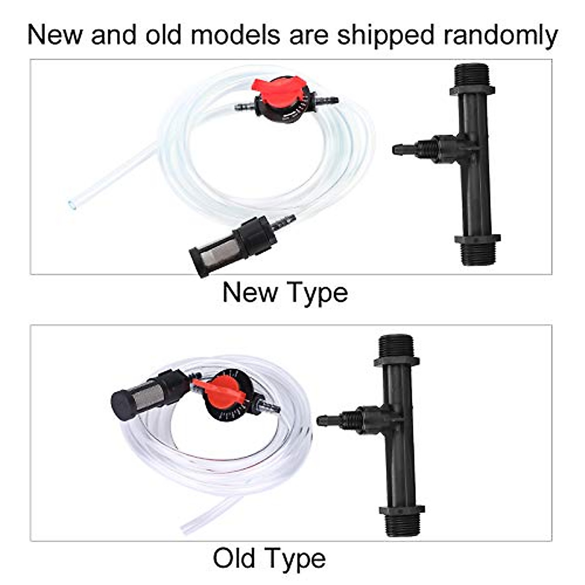 TOPINCN Fertilizer Injector, Plastic Garden Irrigation Device Kit G3/4 Fertilizer Injector + Switch + Filter + Water Tube