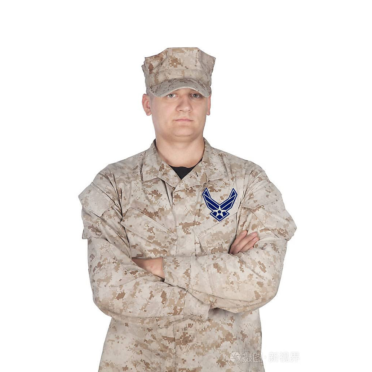 Lovezzr 6Pcs United States Air Force Logo Iron On Sew On High-end Embroidered Patch Set for Jackets Backpacks Jeans and Clothes