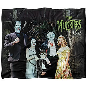 The Munsters Family Officially Licensed Silky Touch Super Soft Throw Blanket 50" x 60"
