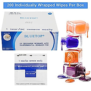 Gel Polish Remover Wipes 200PCS Nail Cleaner Wipes, Nail Polish Remover Pads Gel Nail Soak Off Acrylic Nails, Nail Remover Wraps Acetone Nail Art Remover Nail Wraps Gel Nail Pads for Salon Home Use