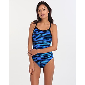TYR Womens Crypsis Daimondfit, Blue, 32