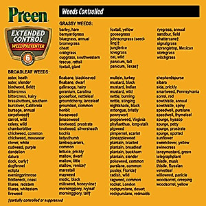 Preen 246422 Extended Control Weed Preventer - 13.75 lb. - Covers 2,245 sq. ft.
